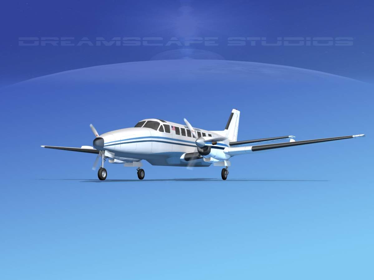 Beechcraft B99 Ameriflight - 3D Model by Dreamscape Studios