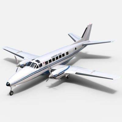 Beechcraft B99 Ameriflight - 3D Model by Dreamscape Studios