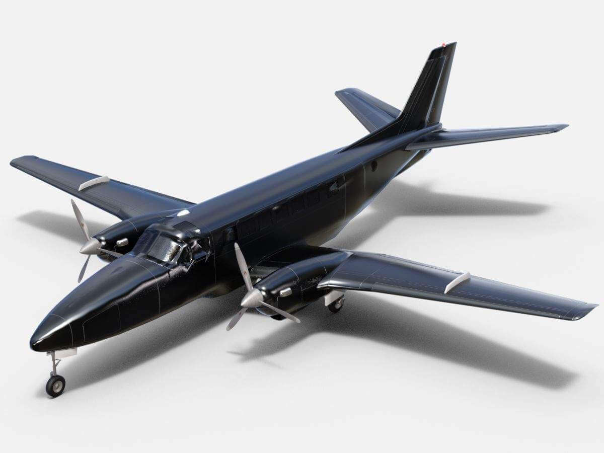 Beechcraft B99 Black Beech - 3D Model by Dreamscape Studios