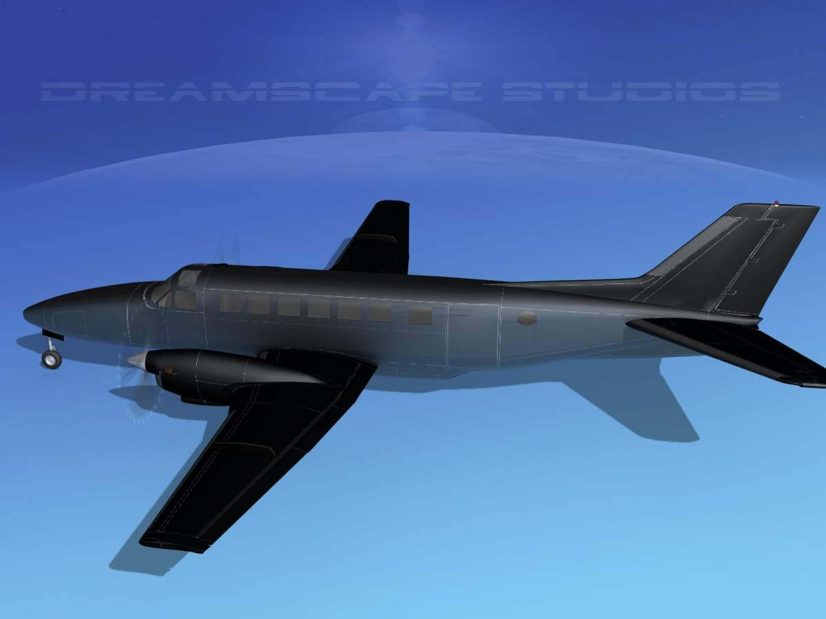 Beechcraft B99 Black Beech - 3D Model by Dreamscape Studios