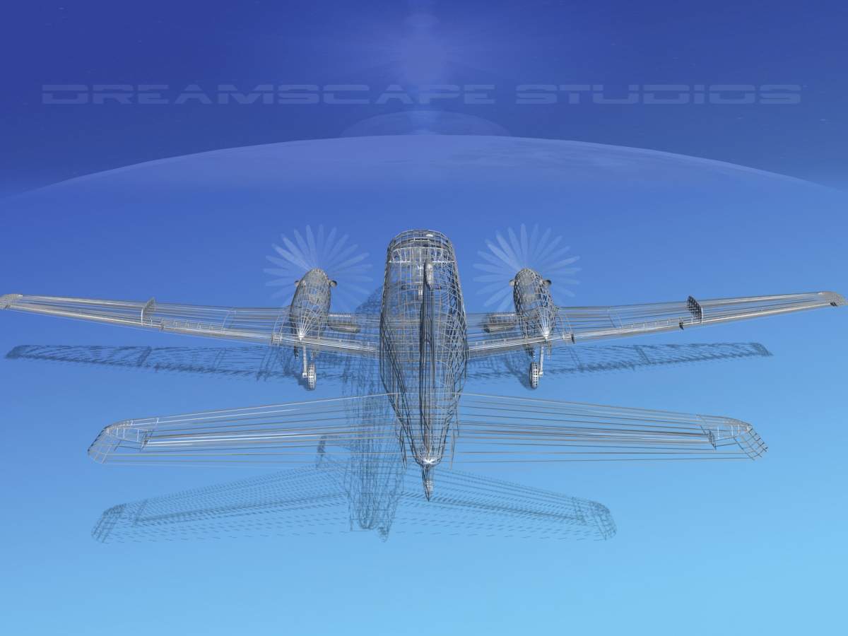 Beechcraft B99 Black Beech - 3D Model by Dreamscape Studios