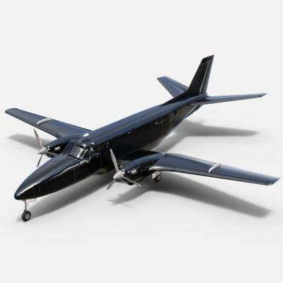 Beechcraft B99 Black Beech - 3D Model by Dreamscape Studios
