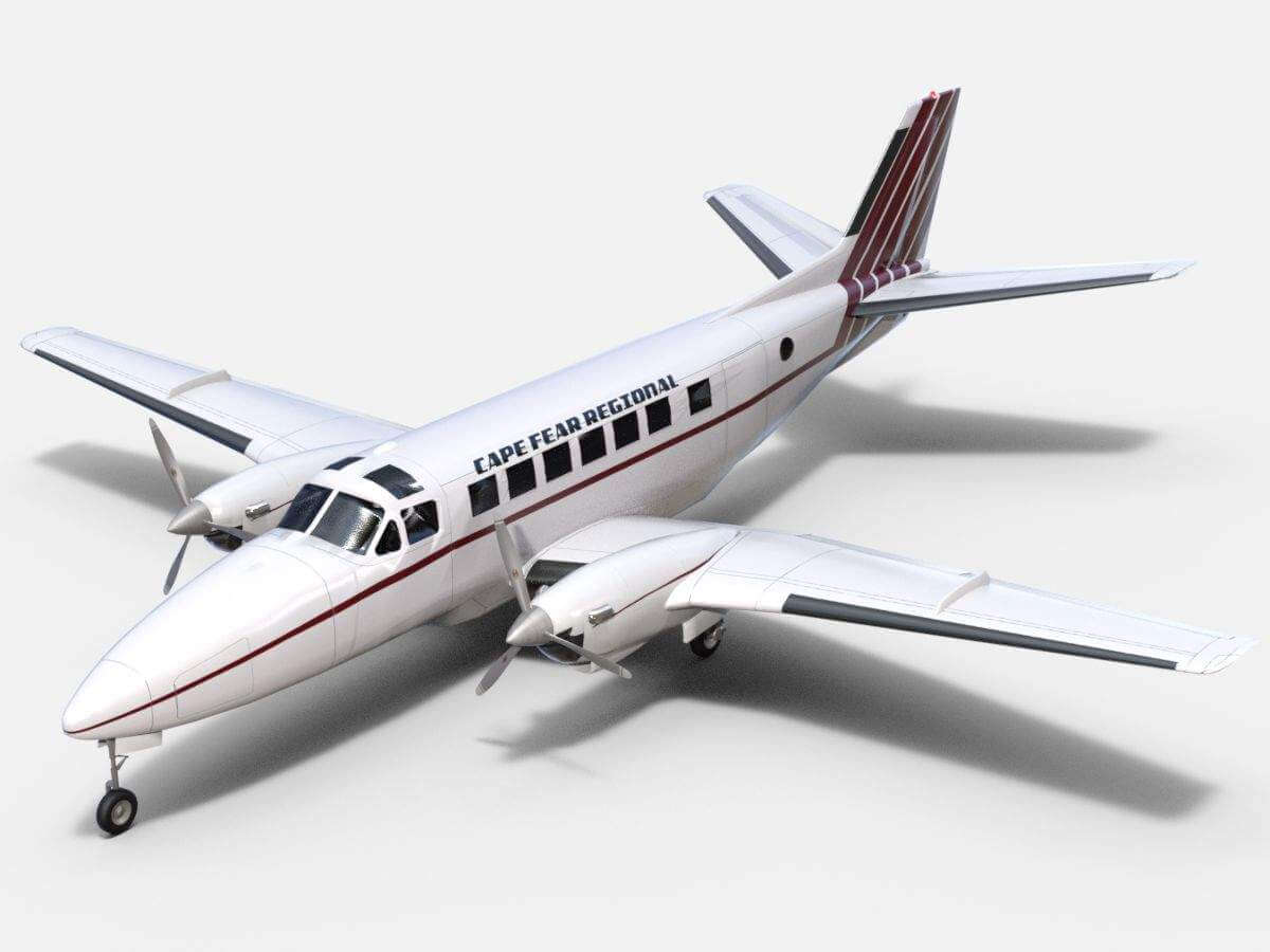 Beechcraft B99 Cape Fear - 3D Model by Dreamscape Studios