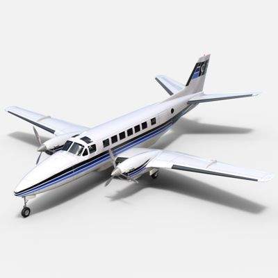 Beechcraft B99 Centennial Airlines - 3D Model by Dreamscape Studios