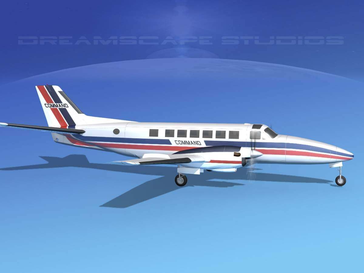 Beechcraft B99 Command Air - 3D Model by Dreamscape Studios