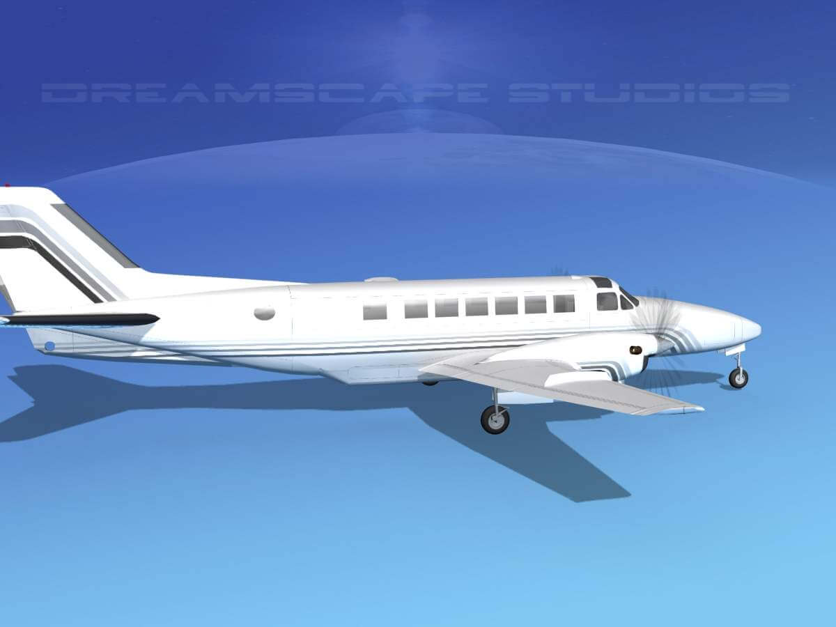 Beechcraft B99 Corporate - 3D Model by Dreamscape Studios