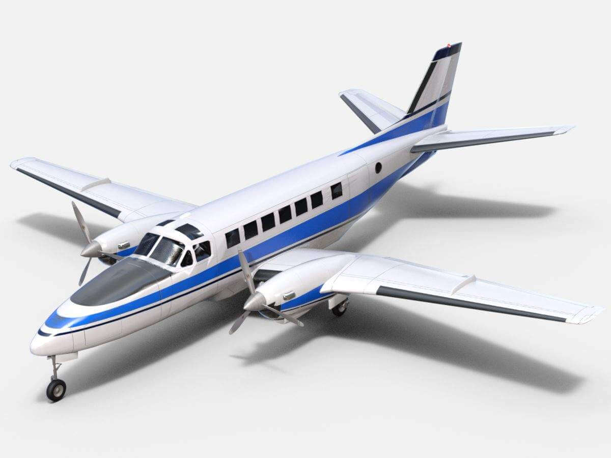Beechcraft B99 Corporate - 3D Model by Dreamscape Studios