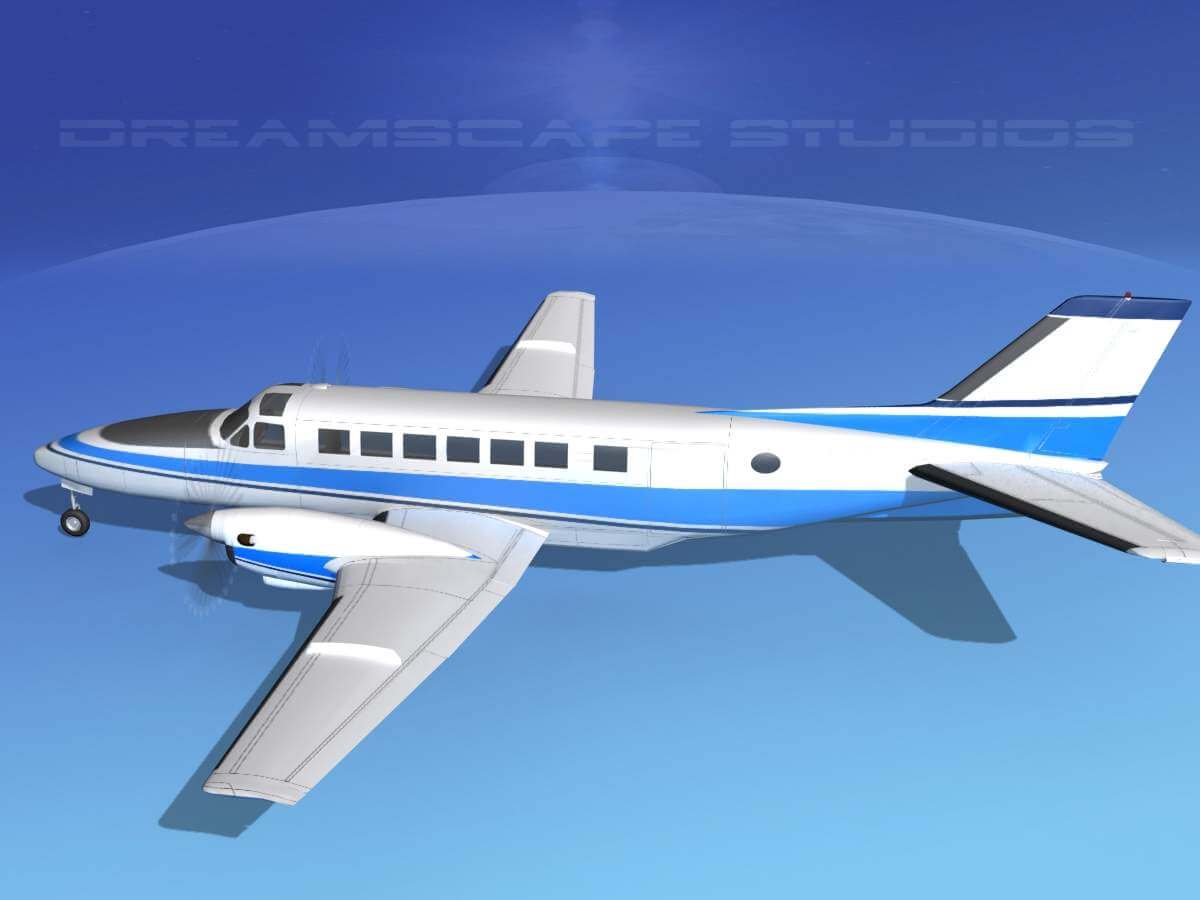 Beechcraft B99 Corporate - 3D Model by Dreamscape Studios