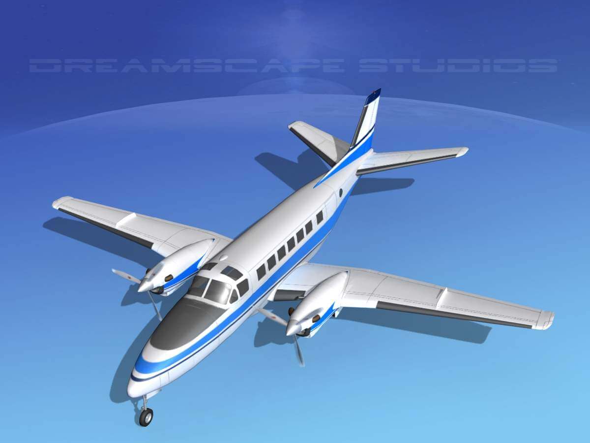 Beechcraft B99 Corporate - 3D Model by Dreamscape Studios