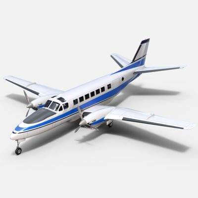 Beechcraft B99 Corporate - 3D Model by Dreamscape Studios