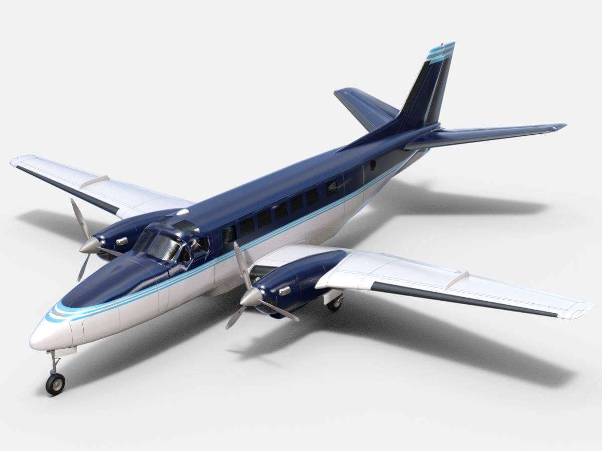 Beechcraft B99 Corporate - 3D Model by Dreamscape Studios
