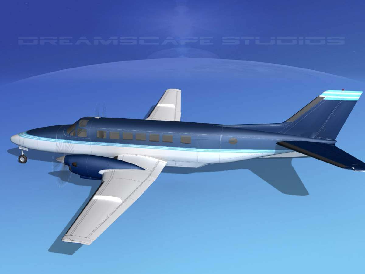 Beechcraft B99 Corporate - 3D Model by Dreamscape Studios