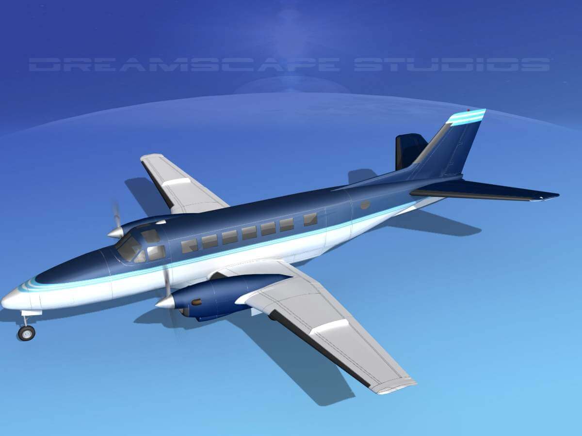 Beechcraft B99 Corporate - 3D Model by Dreamscape Studios
