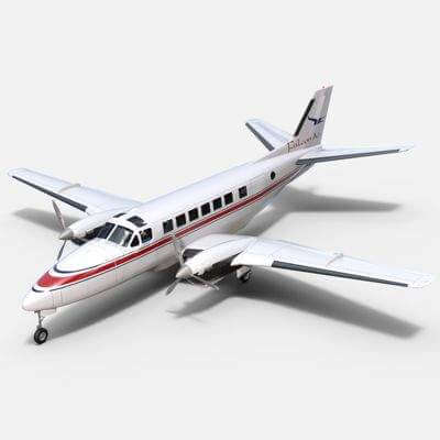 Beechcraft B99 Falcon Air - 3D Model by Dreamscape Studios
