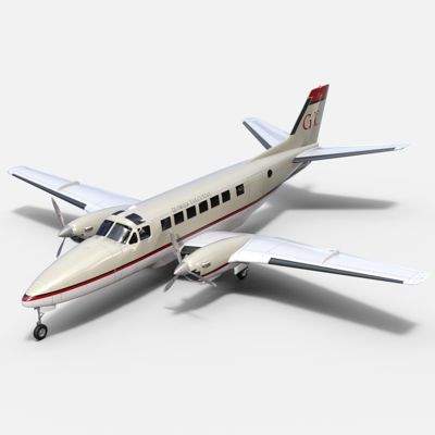 Beechcraft B99 Georgia Executive - 3D Model by Dreamscape Studios