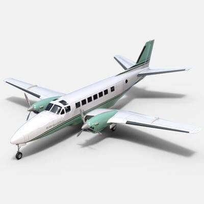 Beechcraft B99 Irish Regional - 3D Model by Dreamscape Studios