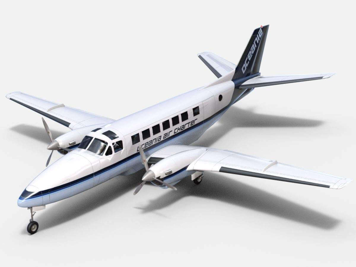Beechcraft B99 Oceania Express - 3D Model by Dreamscape Studios