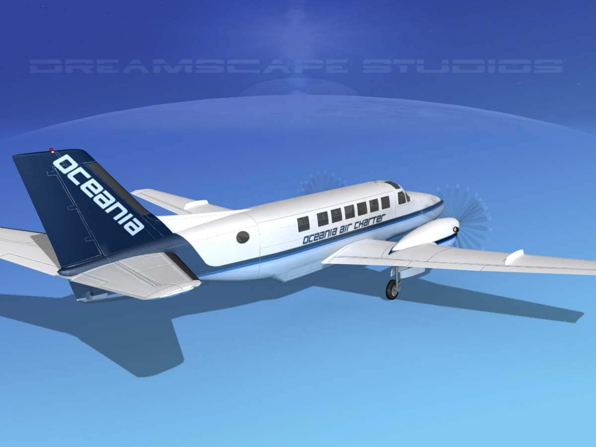 Beechcraft B99 Oceania Express - 3D Model by Dreamscape Studios