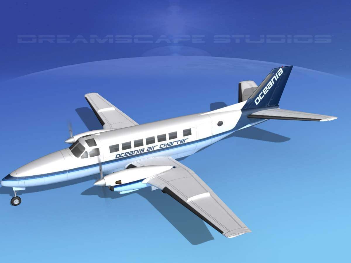 Beechcraft B99 Oceania Express - 3D Model by Dreamscape Studios