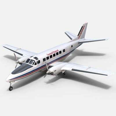 Beechcraft B99 Savannah Regional - 3D Model by Dreamscape Studios