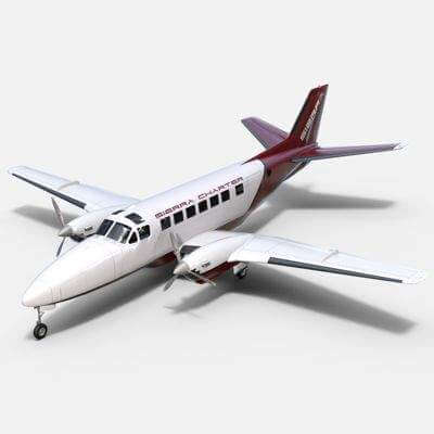 Beechcraft B99 Sierra Charter - 3D Model by Dreamscape Studios
