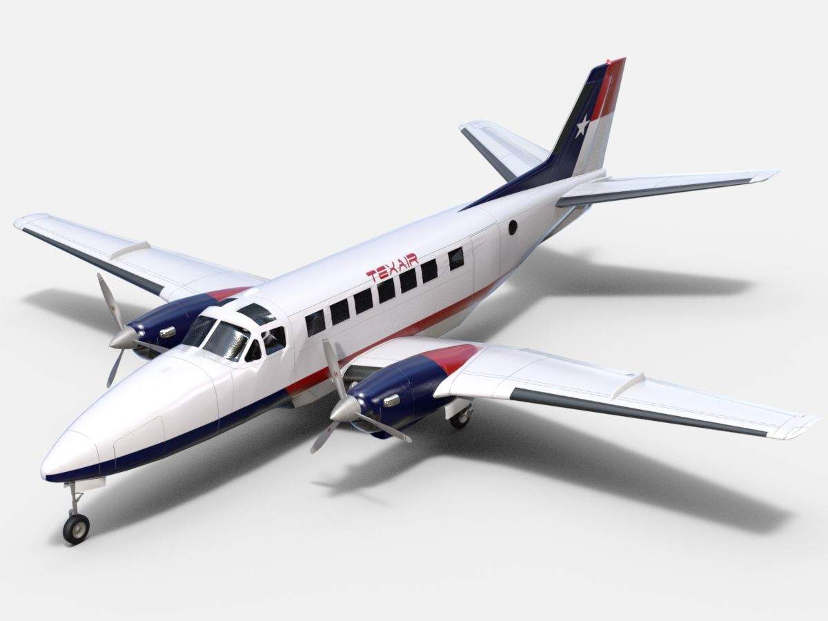 Beechcraft B99 Texair - 3D Model by Dreamscape Studios