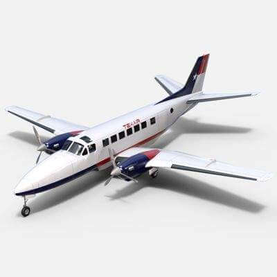 Beechcraft B99 Texair - 3D Model by Dreamscape Studios