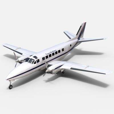 Beechcraft B99 Trans Northern - 3D Model by Dreamscape Studios