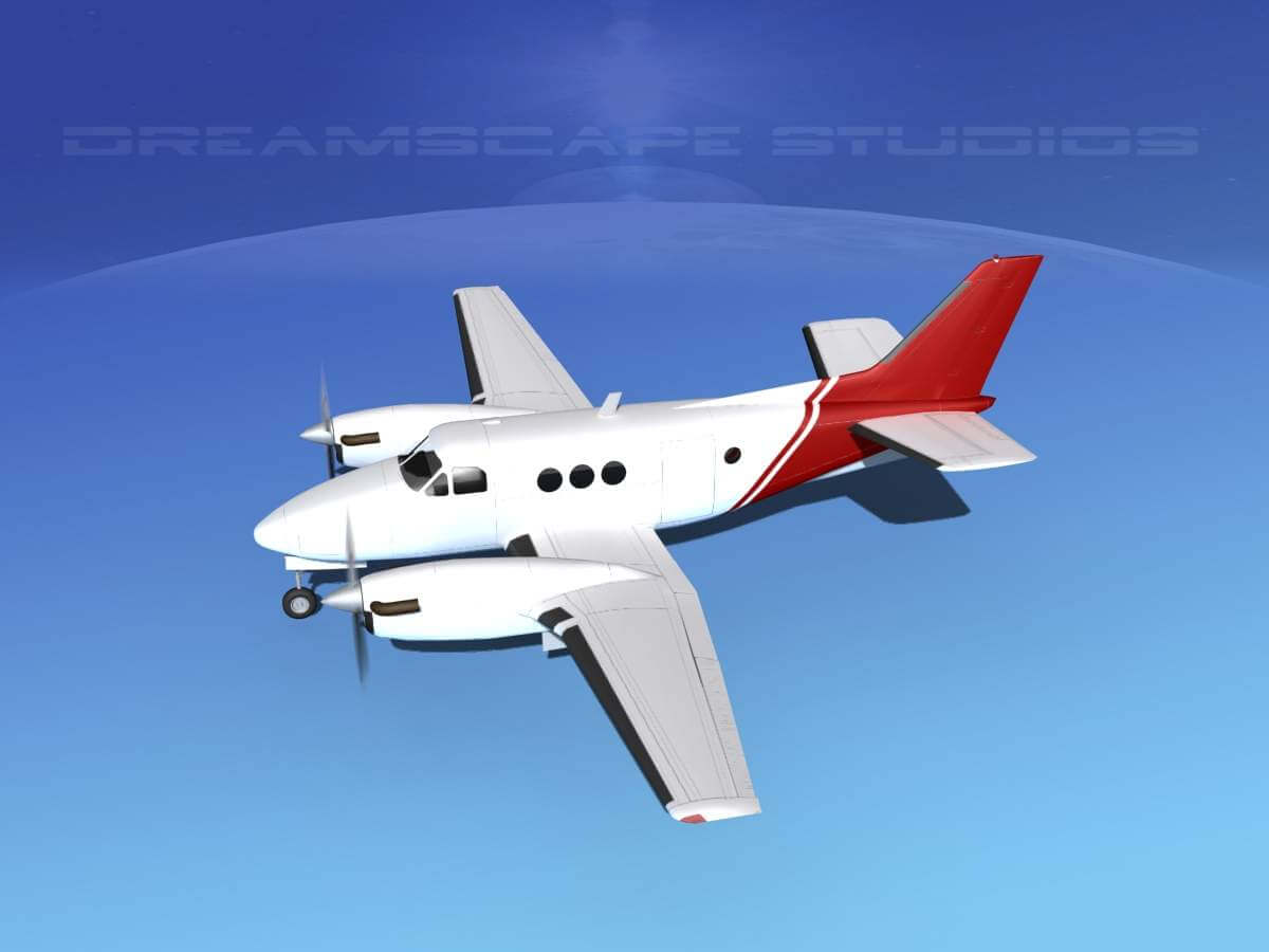 Beechcraft King Air C100 V07 - 3D Model by Dreamscape Studios