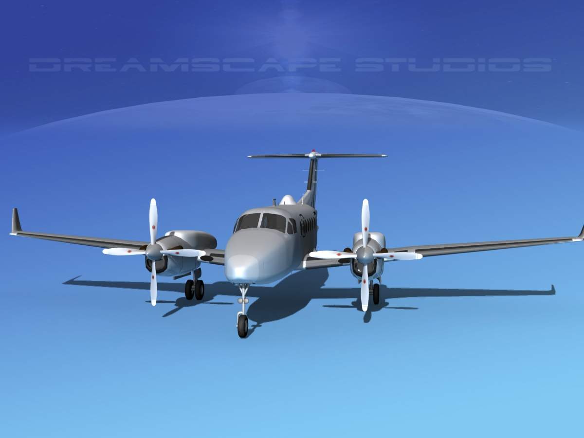 Beechcraft MC-12W Liberty 3D Model by Dreamscape Studios