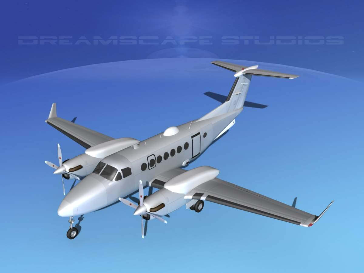 Beechcraft MC-12W Liberty 3D Model by Dreamscape Studios