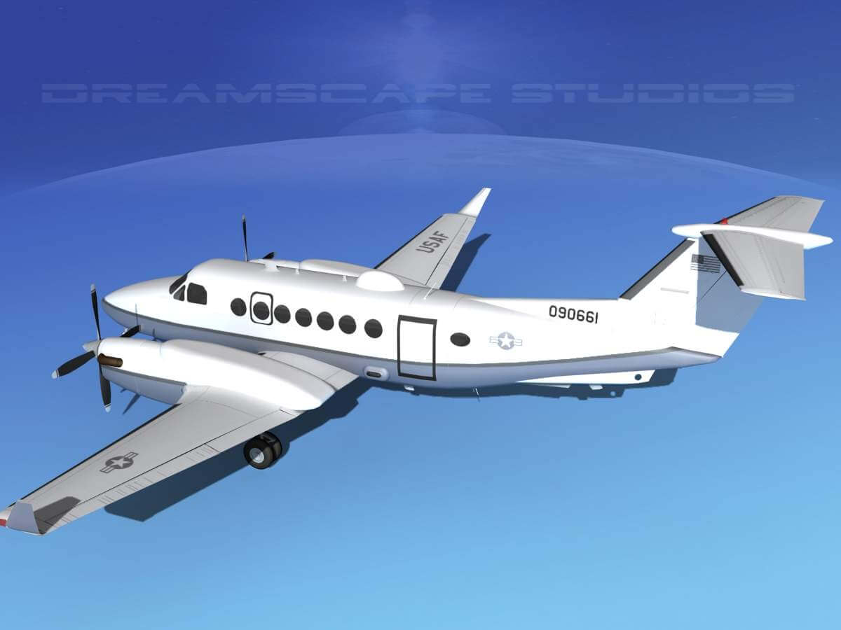 Beechcraft MC-12W Liberty 3D Model by Dreamscape Studios