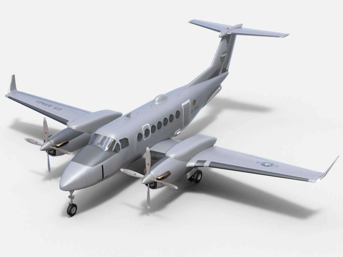 Beechcraft MC-12W Liberty 3D Model by Dreamscape Studios