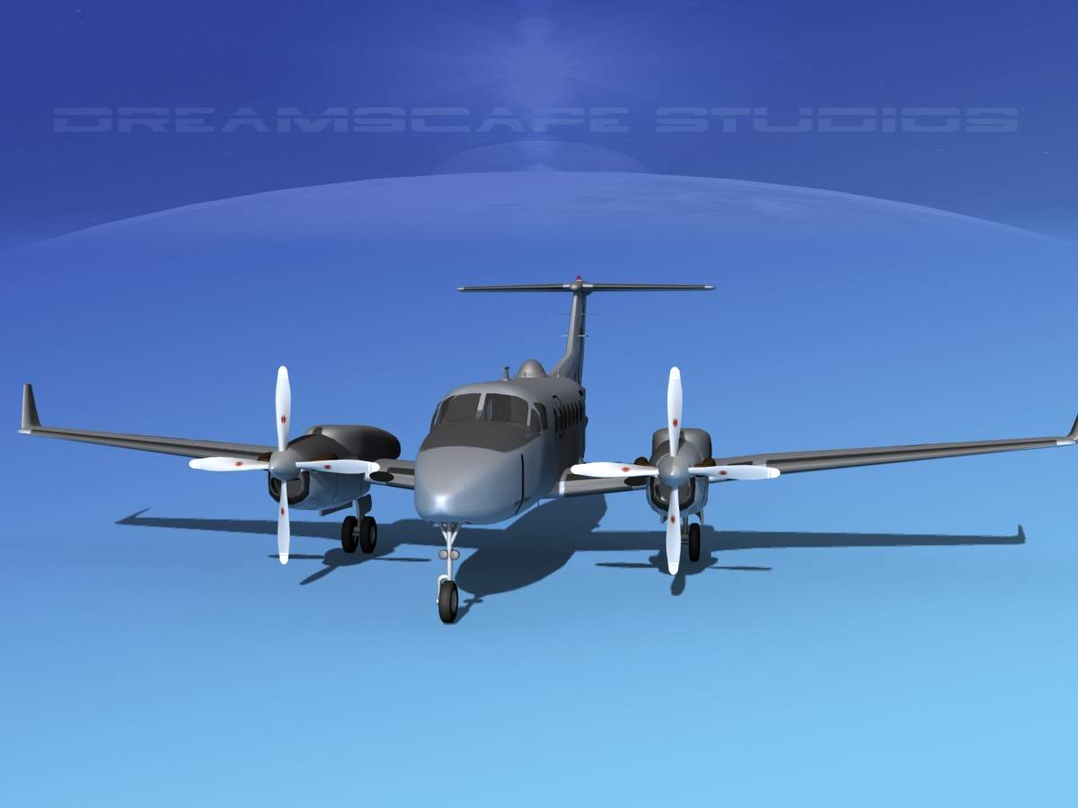 Beechcraft MC-12W Liberty 3D Model by Dreamscape Studios
