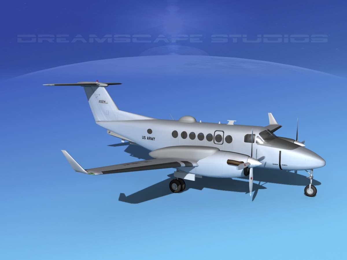 Beechcraft MC-12W Liberty 3D Model by Dreamscape Studios