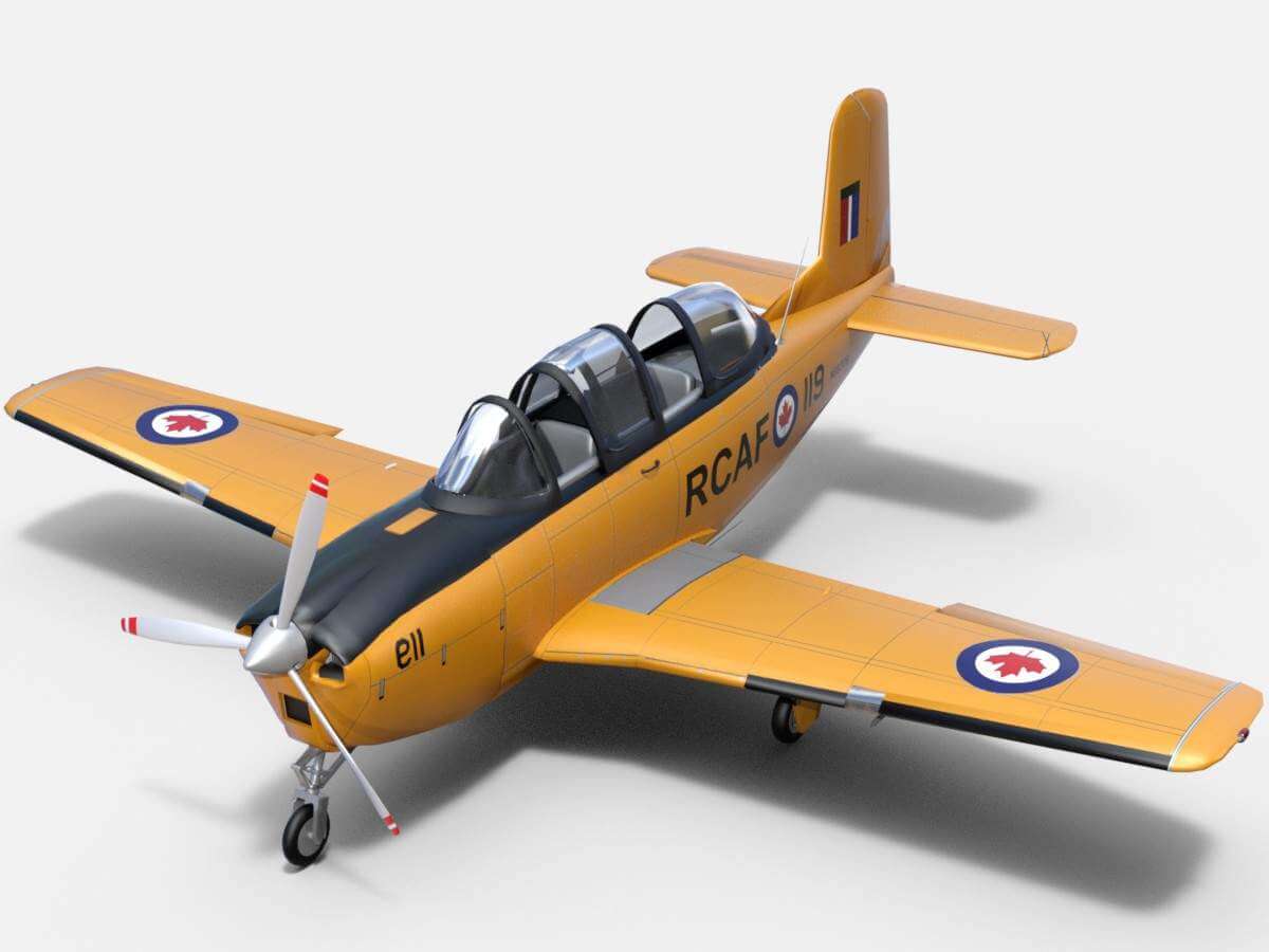 Beechcraft T-34 Mentor Canada 3D Model by Dreamscape Studios