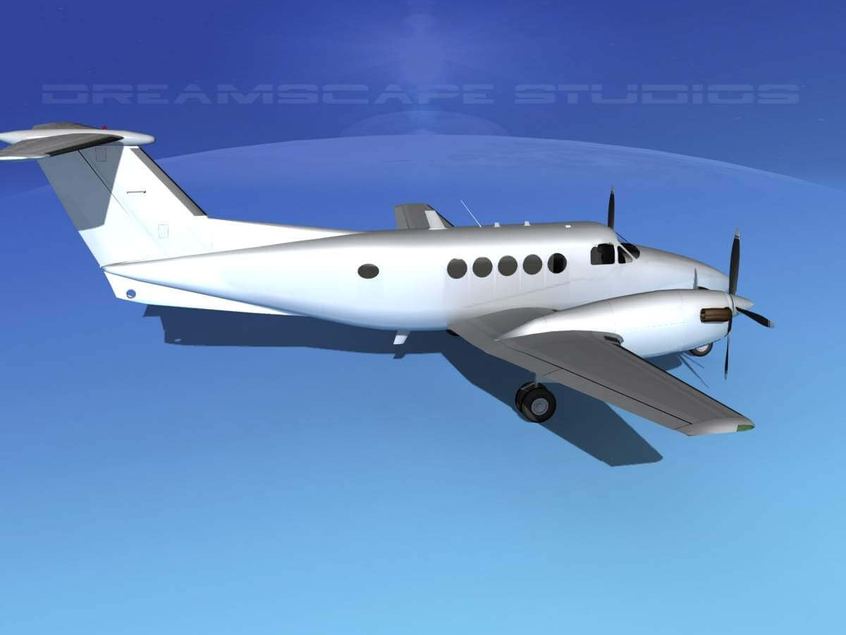 Beechcraft UC-12Q Huron US Army 3D Model by Dreamscape Studios