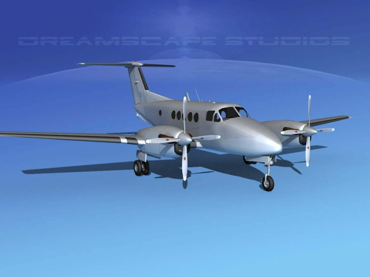 Beechcraft UC-12Q Huron US Army 3D Model by Dreamscape Studios