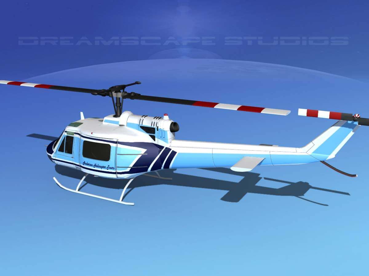 Bell 204 Anderson Tours - 3D Model by Dreamscape Studios