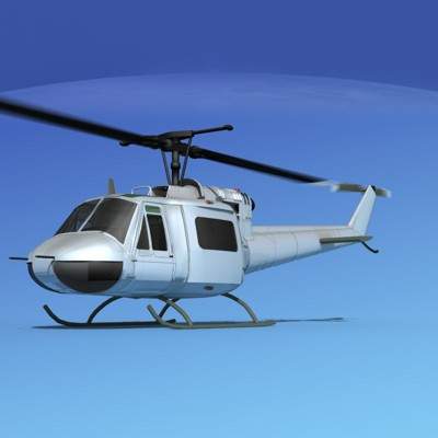 Bell 204 Bare Metal - 3D Model by Dreamscape Studios