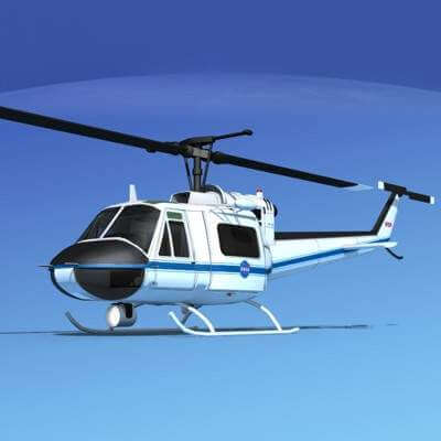 Bell 204 NASA 2 - 3D Model by Dreamscape Studios