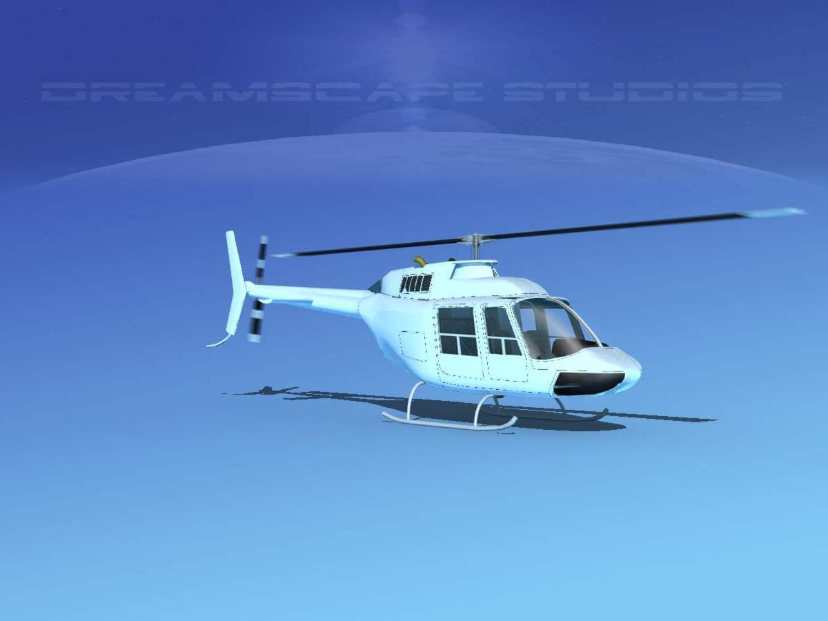 Bell 206 Jet Ranger Police - 3D Model by Dreamscape Studios