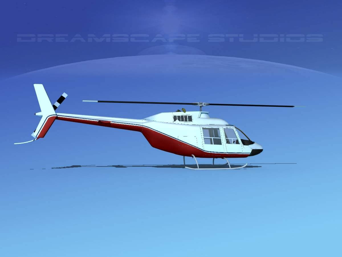 Bell 206 Jet Ranger V04 - 3D Model by Dreamscape Studios