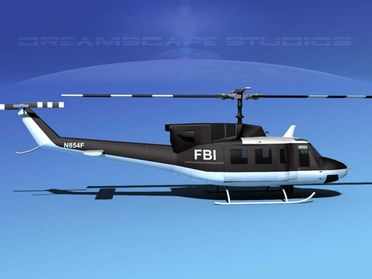Bell 212 FBI - 3D Model by Dreamscape Studios