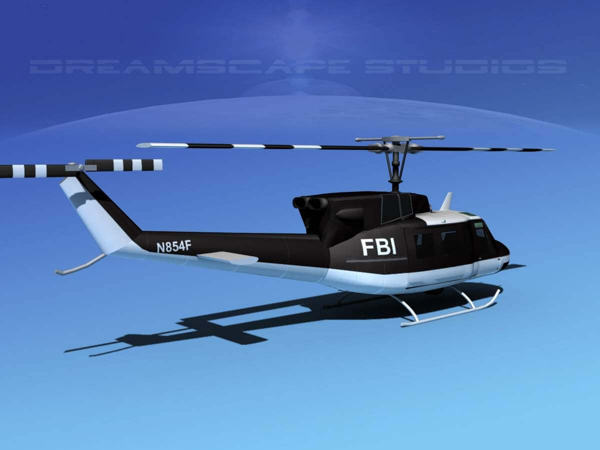 Bell 212 FBI - 3D Model by Dreamscape Studios