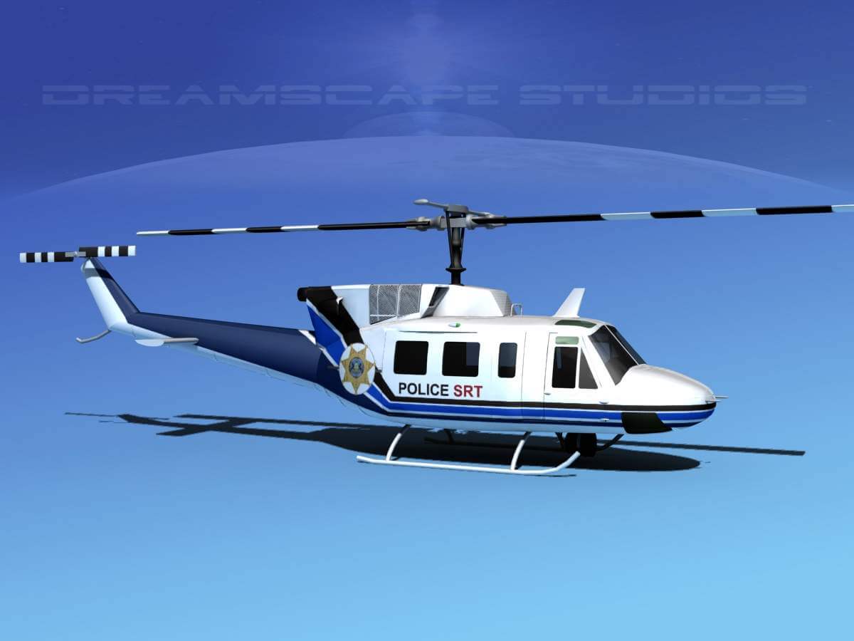 Bell 212 V12 Police SRT - 3D Model by Dreamscape Studios