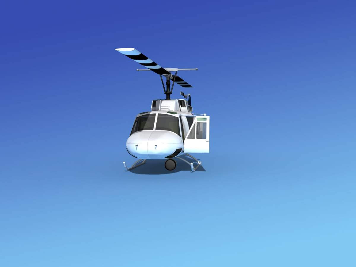 Bell 212 V12 Police - 3D Model by Dreamscape Studios