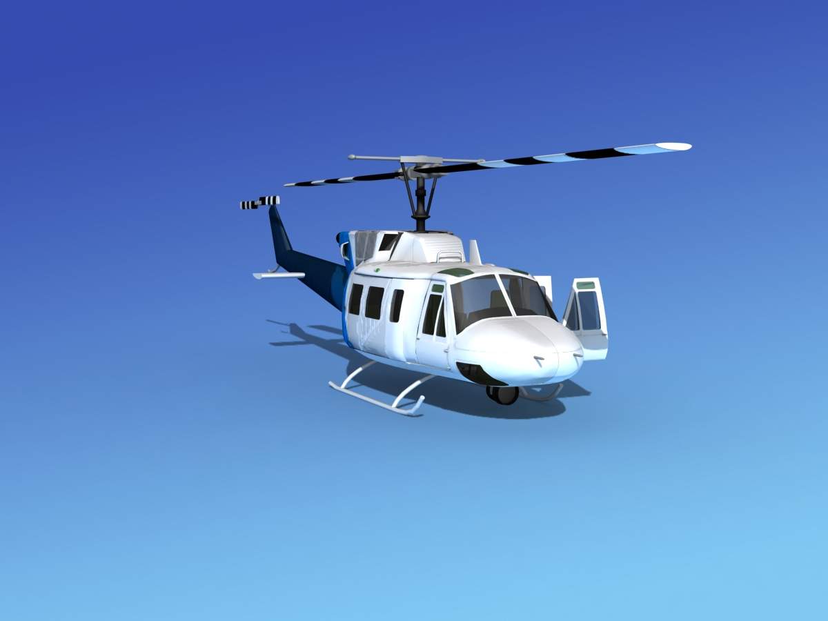 Bell 212 V12 Police - 3D Model by Dreamscape Studios