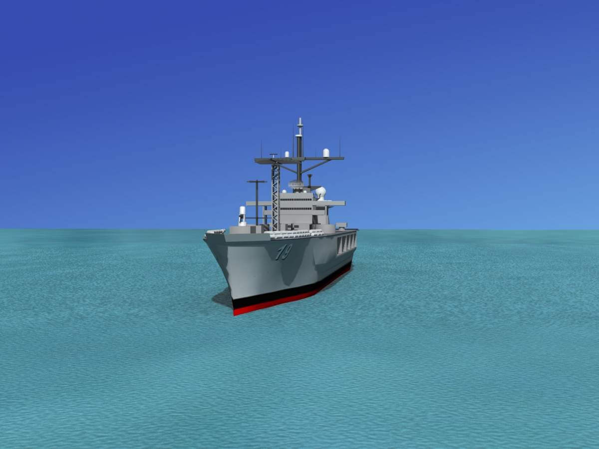 Blue Ridge Class LCC-19 USS Blue Ridge 3D Model by Dreamscape Studios