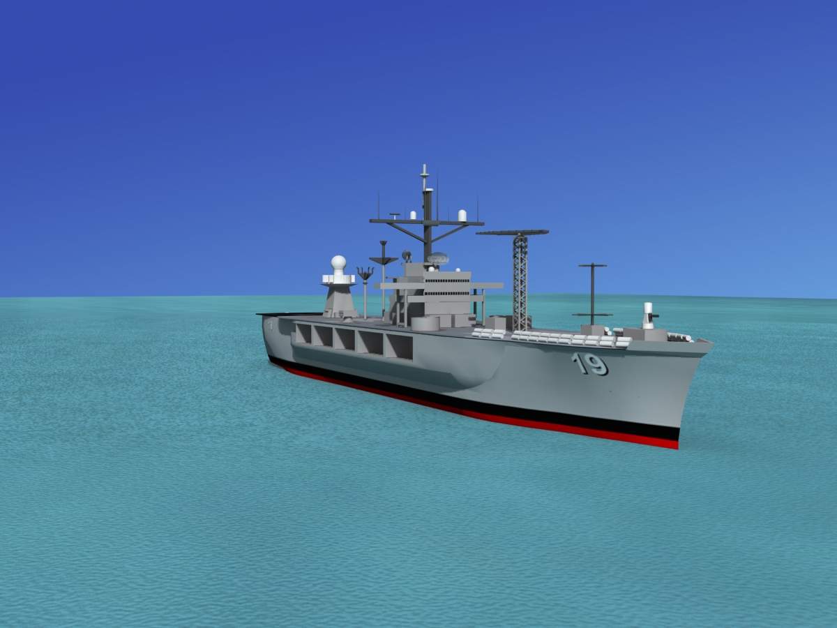 Blue Ridge Class LCC-19 USS Blue Ridge 3D Model by Dreamscape Studios